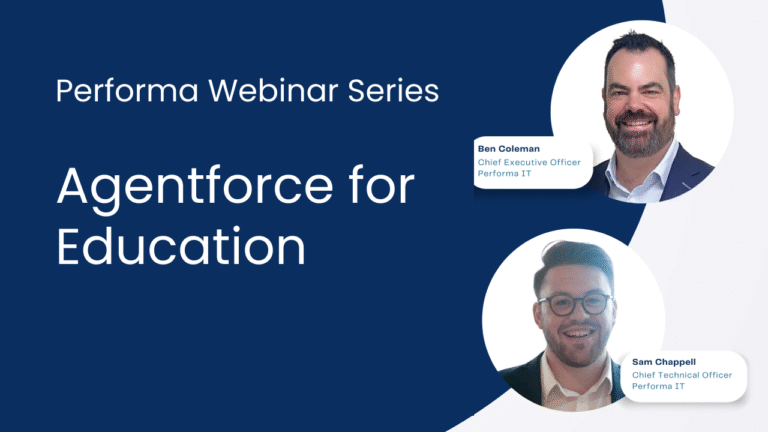 Replay: Agentforce for Education - Performa | Salesforce Partner